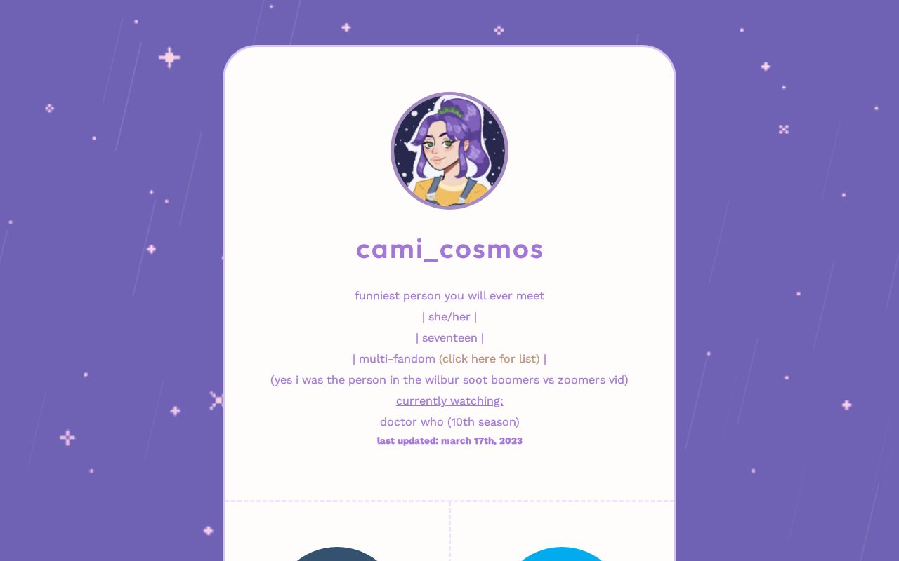 Cami's super cool carrd!!